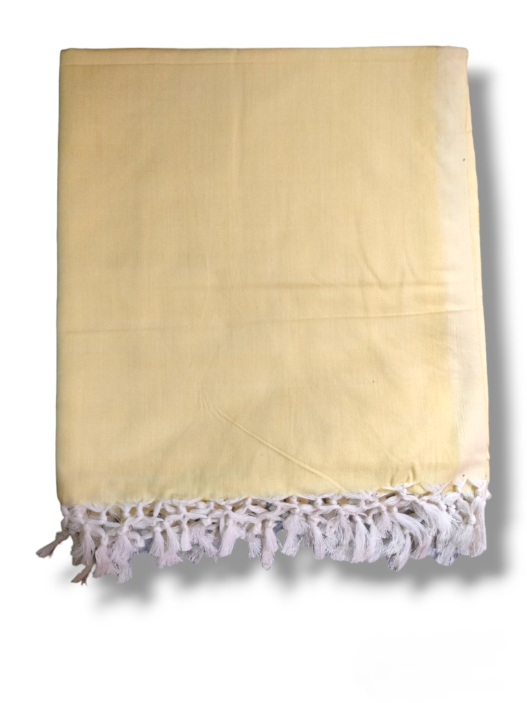 Original Solid Soft Lemon Yellow Bhagalpuri Chadar - Buy Best ...